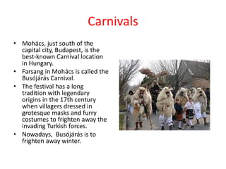 Customs, traditions, holidays in Hungary | PPTX