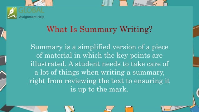 How to Write an Effective Summary? | PPT | Free Download