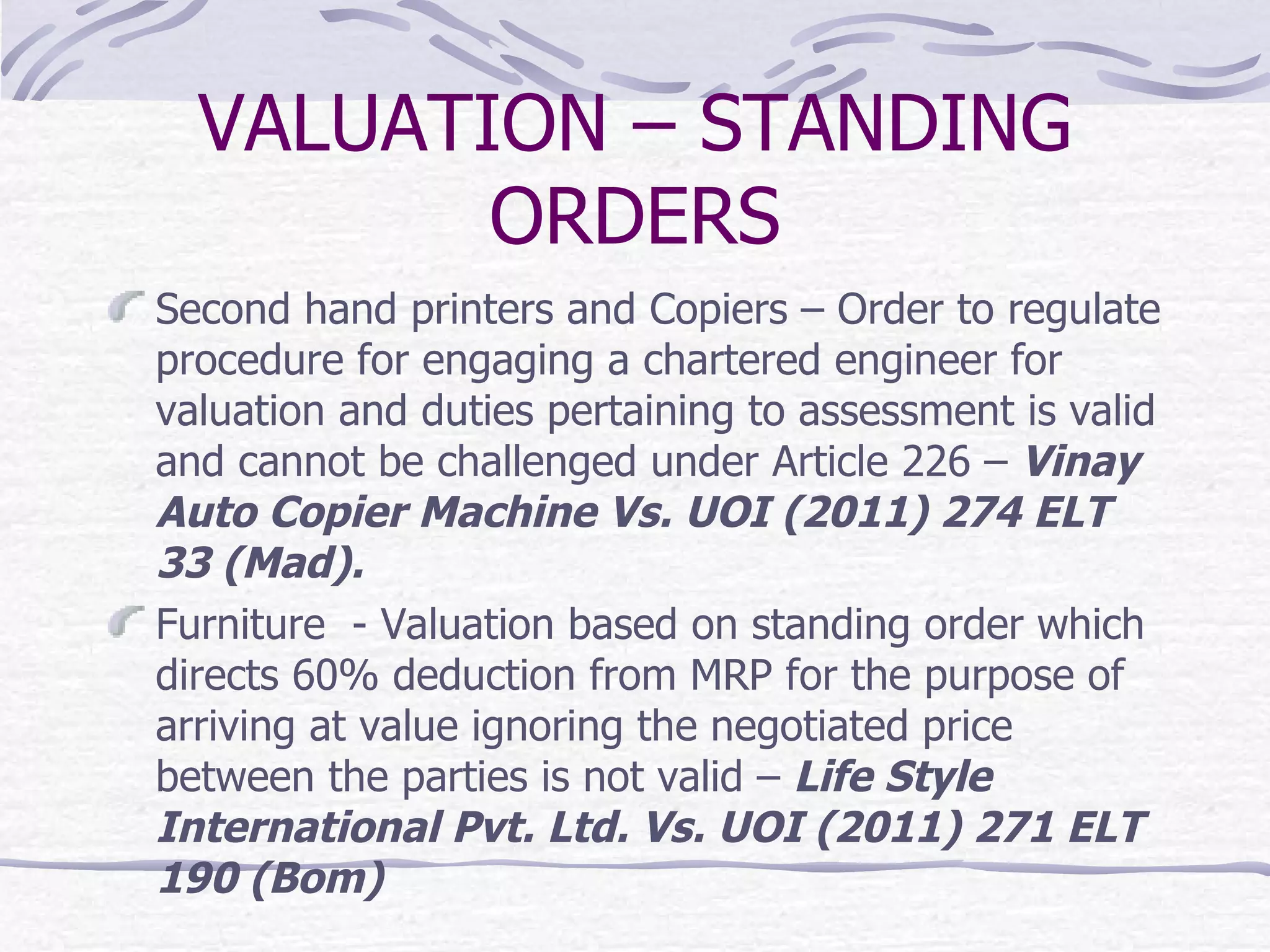 Customs Valuation PPT - Mr Vaitheeswaran | PPT