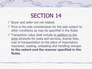 Customs Valuation PPT - Mr Vaitheeswaran | PPT