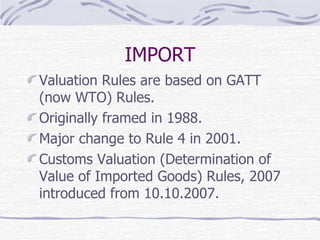 Customs Valuation PPT - Mr Vaitheeswaran | PPT