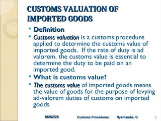 CUSTOMS VALUATION PRINCIPLESgoooooood.ppt
