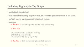 JSP : Creating Custom Tag | PDF | Web Design and HTML | Internet