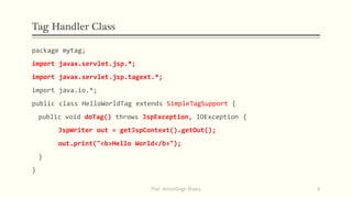 JSP : Creating Custom Tag | PPT