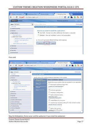 Custom theme creation for Websphere Portal 8 | PDF