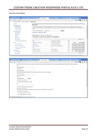 Custom theme creation for Websphere Portal 8 | PDF