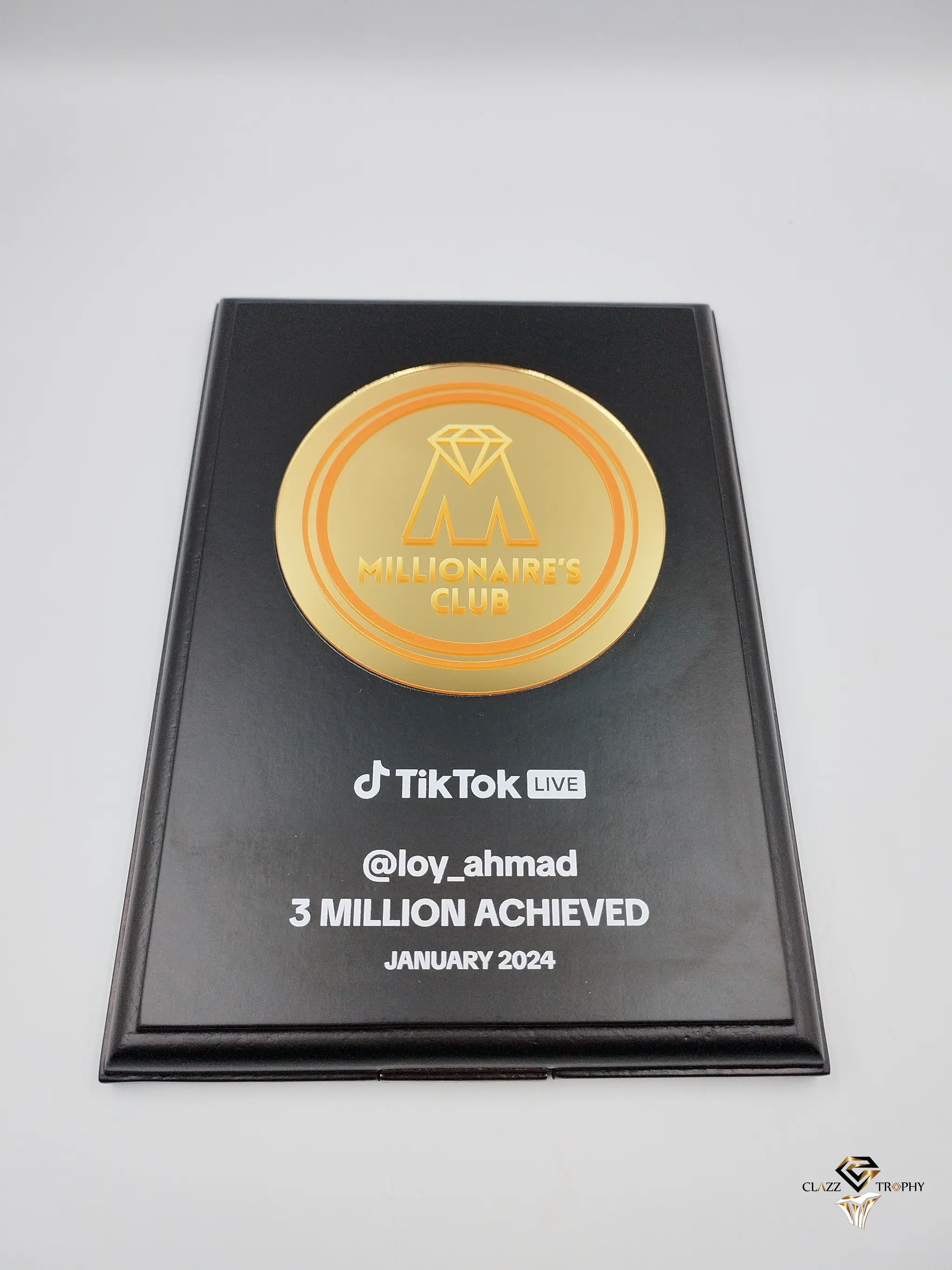 Custom Tik Tok Plaques at Clazz Trophy Malaysia | #1 Reliable Trophy Supplier in Malaysia | PDF
