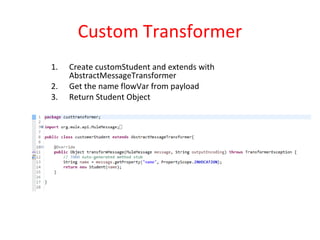 Custom transformer and annotation | PPT