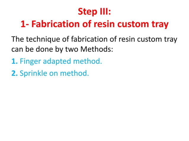 custom tray.pptx | Oral care | Personal Care