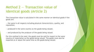 Custom valuation | PPTX