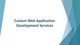 Custom Web Application Development Services | PPT