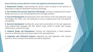Custom Web Application Development Services | PPTX