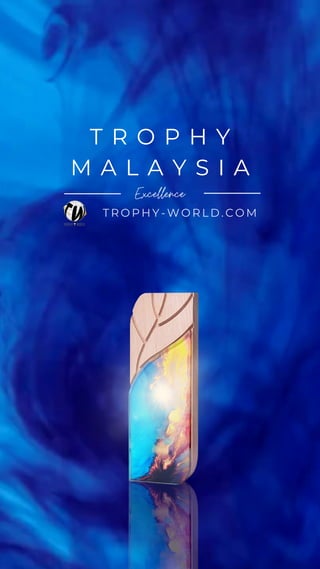 Custom Wooden Crystal Color Trophy at Trophy-World Malaysia | Custom ...