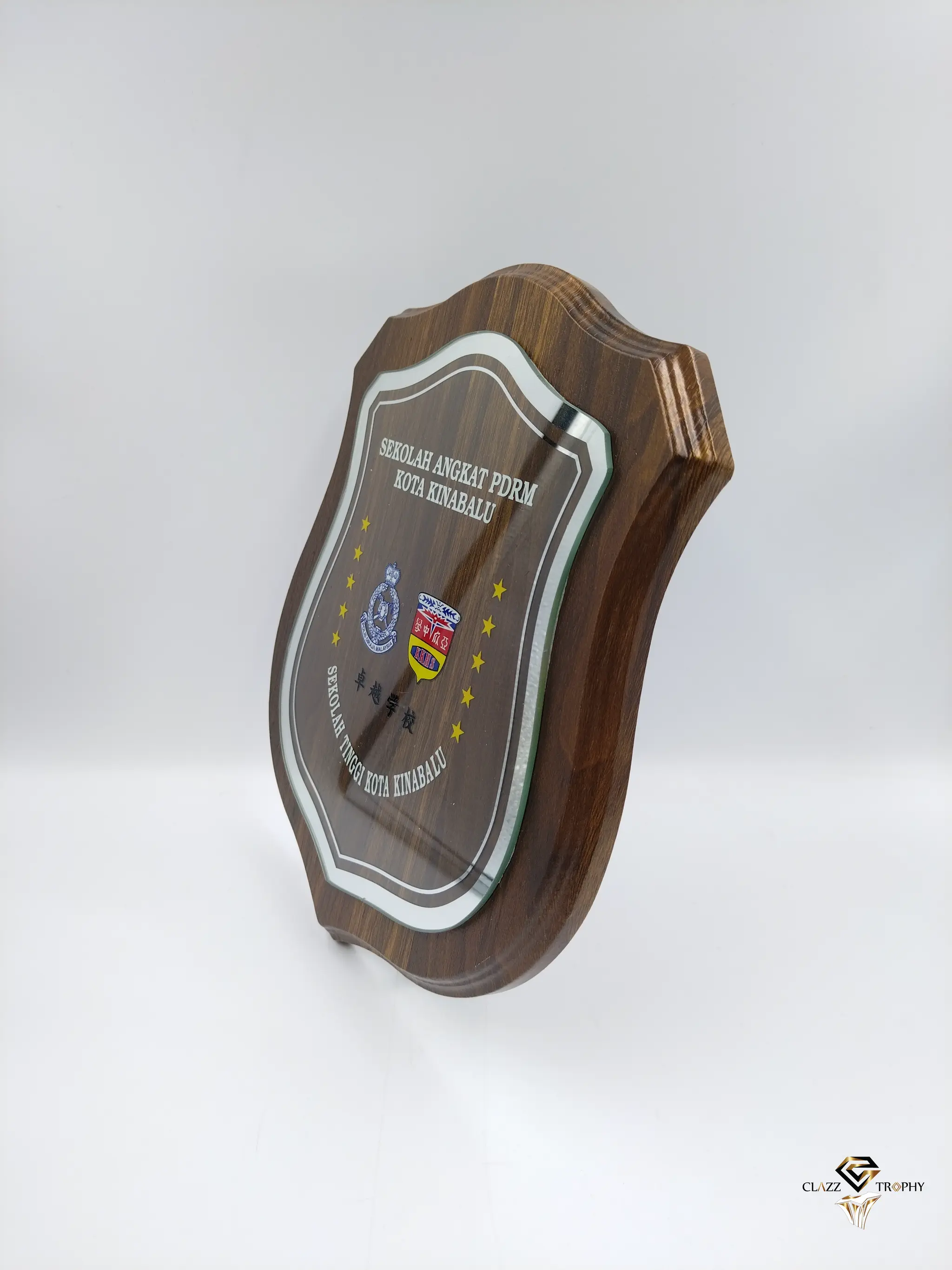Custom Wooden Shield Plaques at Clazz Trophy Malaysia | #1 Reliable Trophy Supplier in Malaysia ...