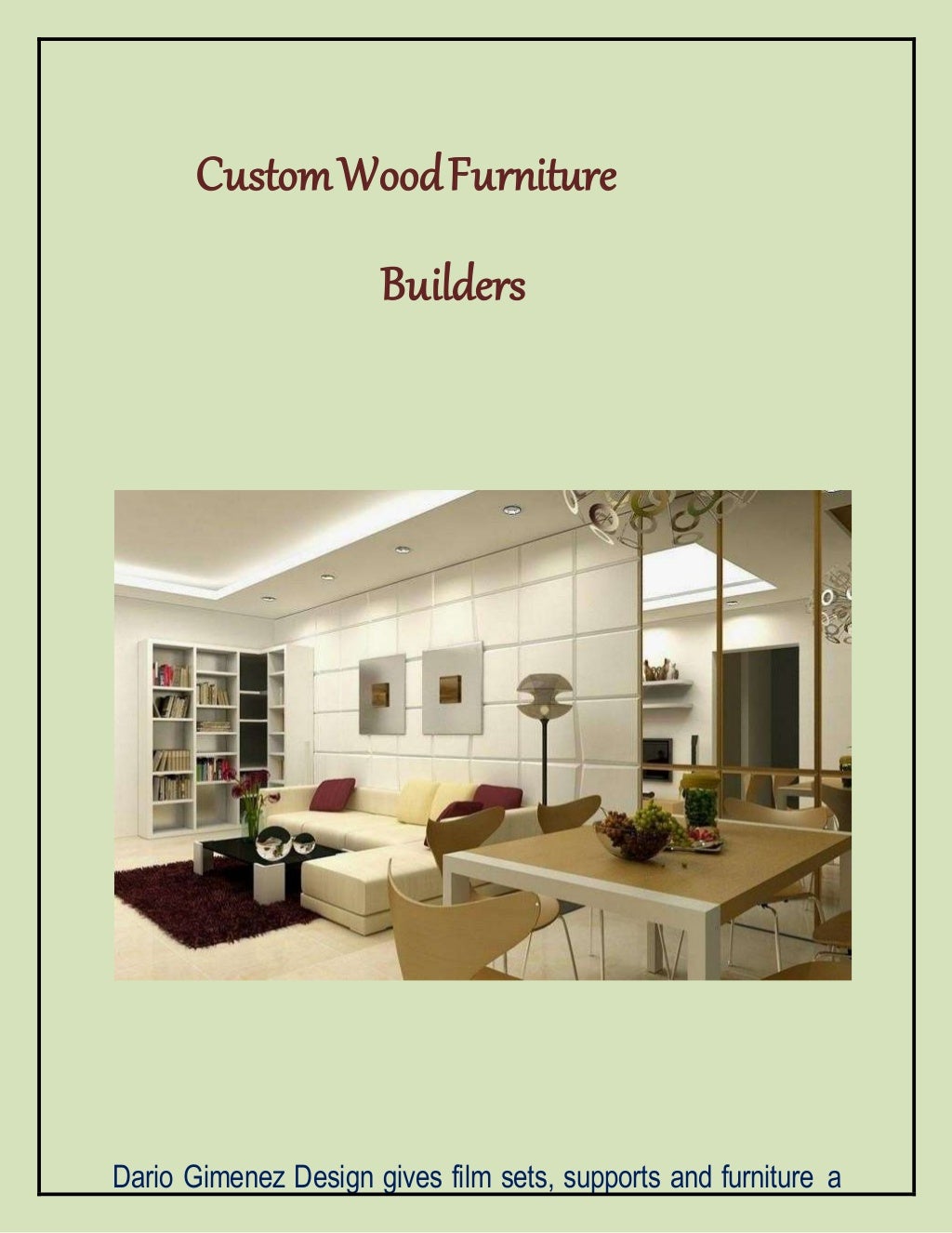 Custom Wood Furniture Builders Custom Wood Furniture Builders