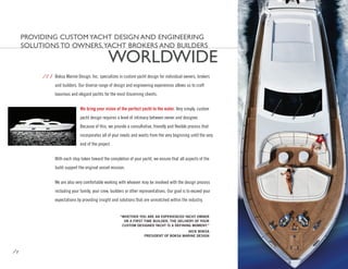 Custom Yacht Design Brochure | PPT