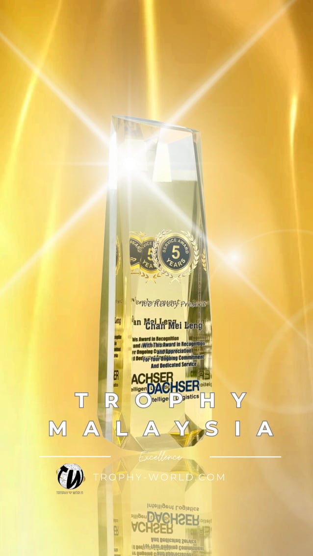 Custom Yellow Trophy at Trophy-World Malaysia | Custom Trophies ...