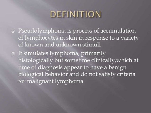 Cutaneous pseudolymphoma