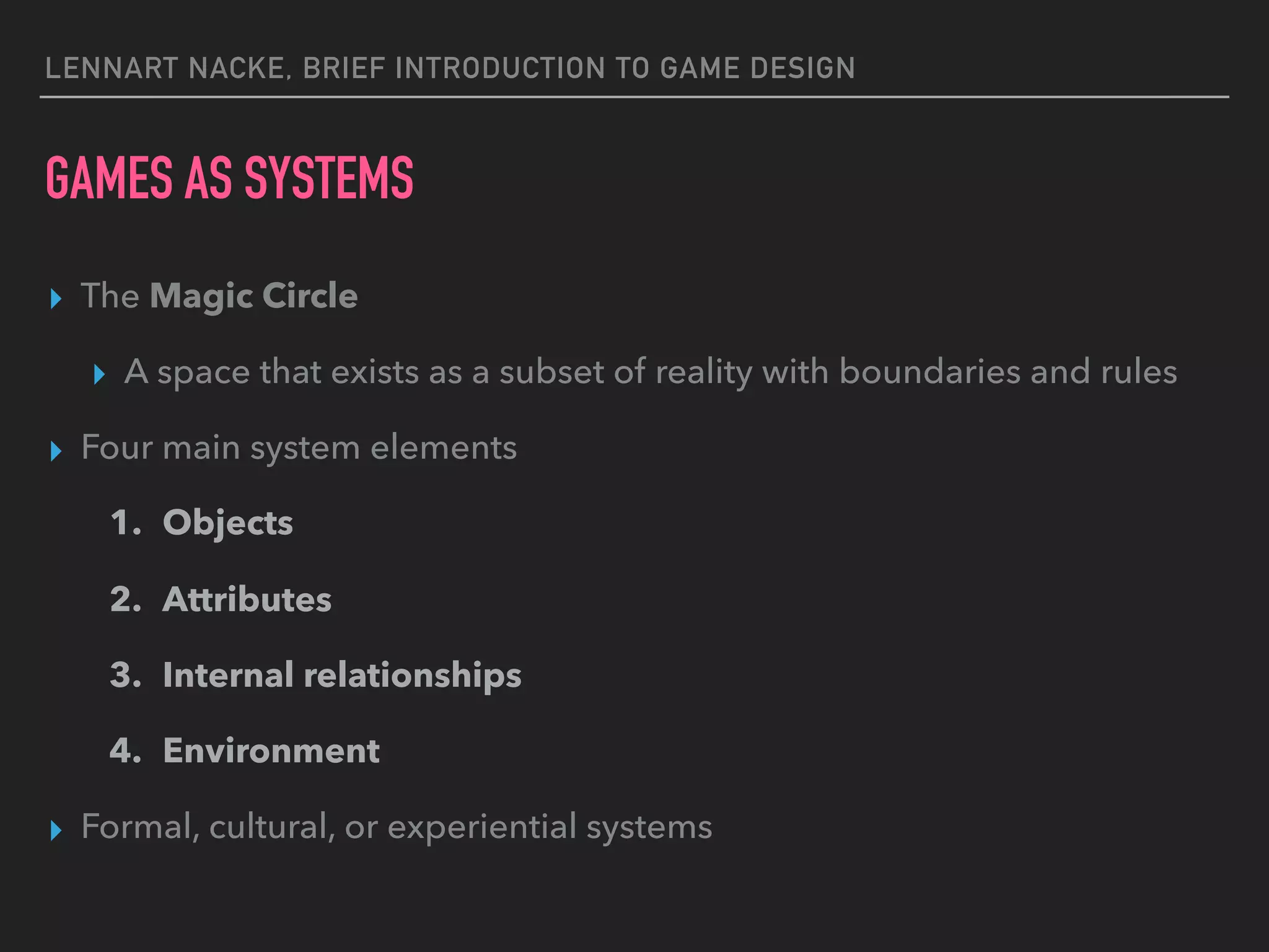 Brief Introduction to Game Design | PDF
