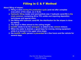 Cut and Fill Stoping | PDF