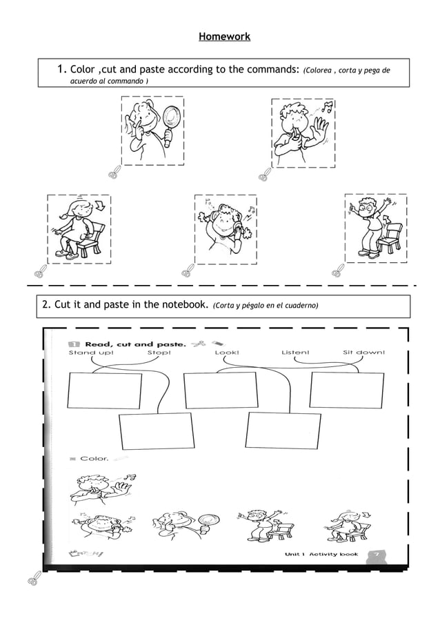 Cut and paste commands | DOC | Homework and Study | Education