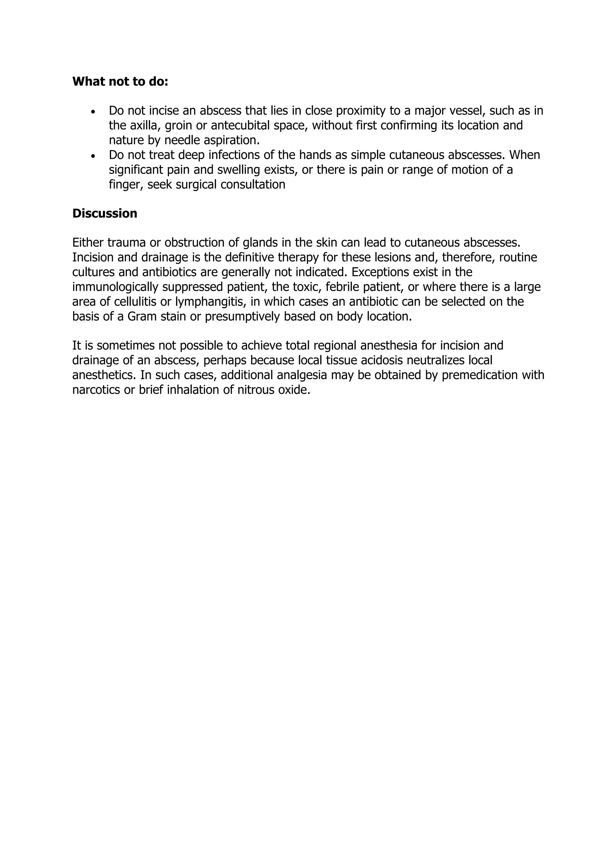 Cutaneous Abscess Or Pustule | DOC