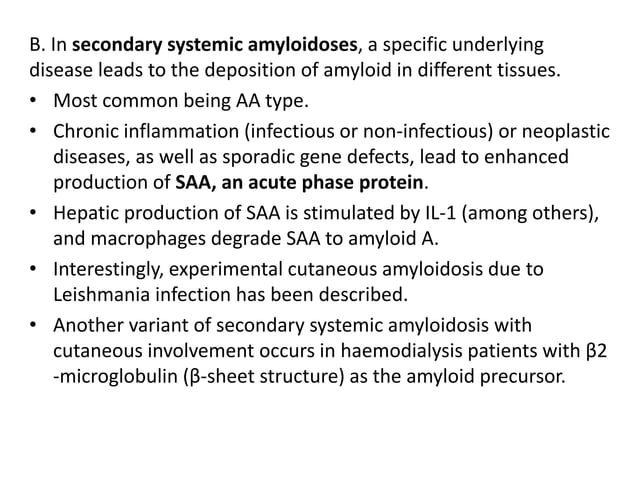 Cutaneous amyloidosis by dermatology resident.pptx | Blood Disorders ...
