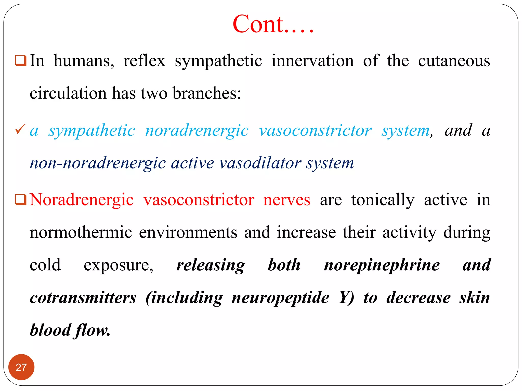 Cutaneous and lymphatic circulation | PPTX