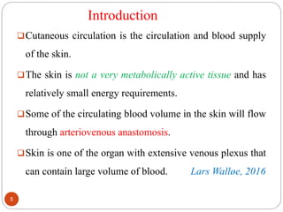 Cutaneous and lymphatic circulation | PPTX