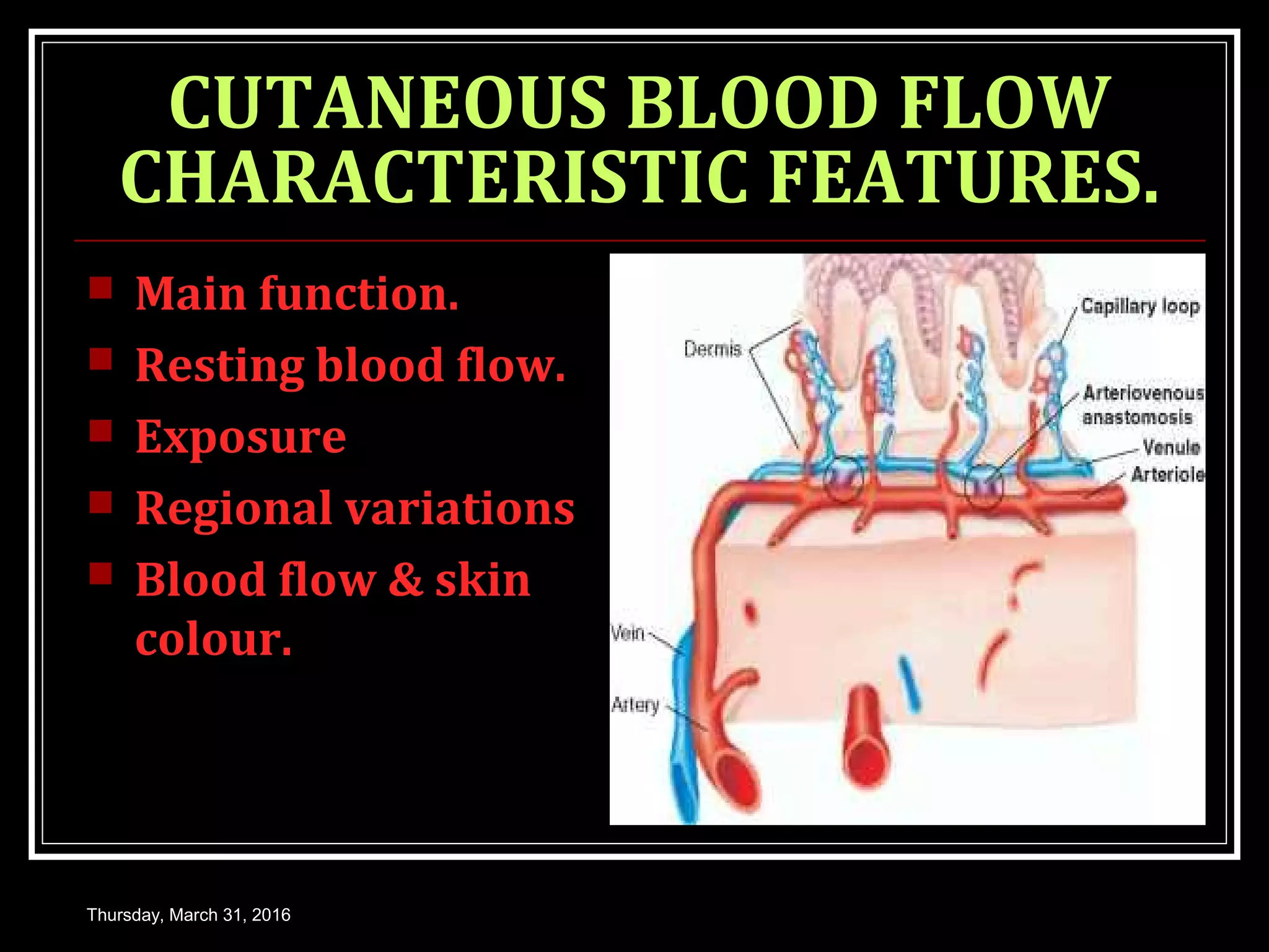 Cutaneous circulation | PPT