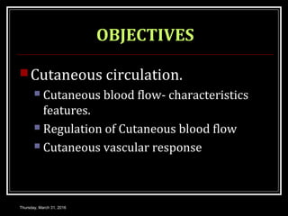 Cutaneous circulation | PPT