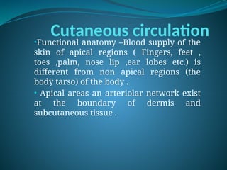 Cutaneous circulation.pptx 2024 for adults | PPTX