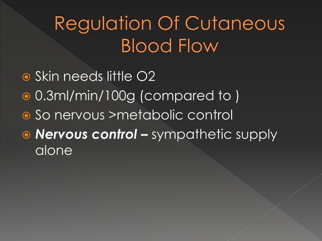 Cutaneous circulation & splanchnic circulation | PPTX