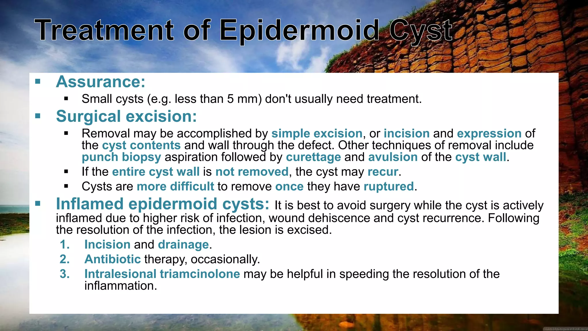 Cutaneous Cysts | PPTX