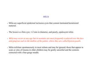 Cutaneous disease of the neonate | PPTX