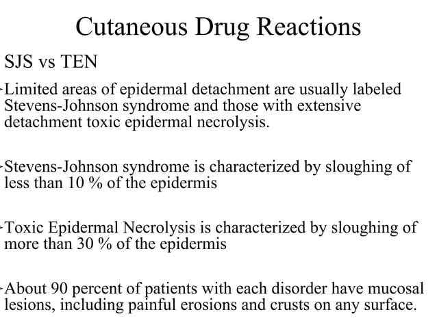 Cutaneous drug reactions | PDF | Skin and Dermatology | Diseases and ...
