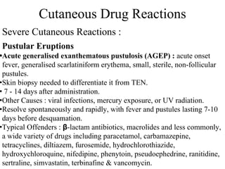 Cutaneous drug reactions | PDF