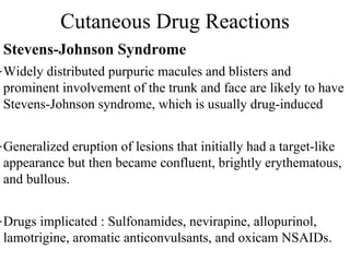 Cutaneous drug reactions | PDF