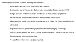 Cutaneous id reaction derma ppt dermatophytosis | PPTX