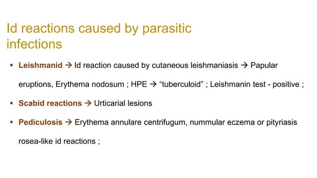 Cutaneous id reaction derma ppt dermatophytosis | PPTX