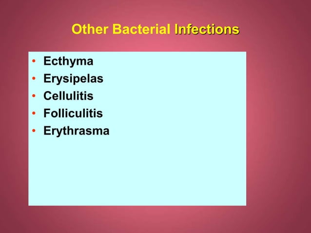 Cutaneous Infections of skin disease management | PPT