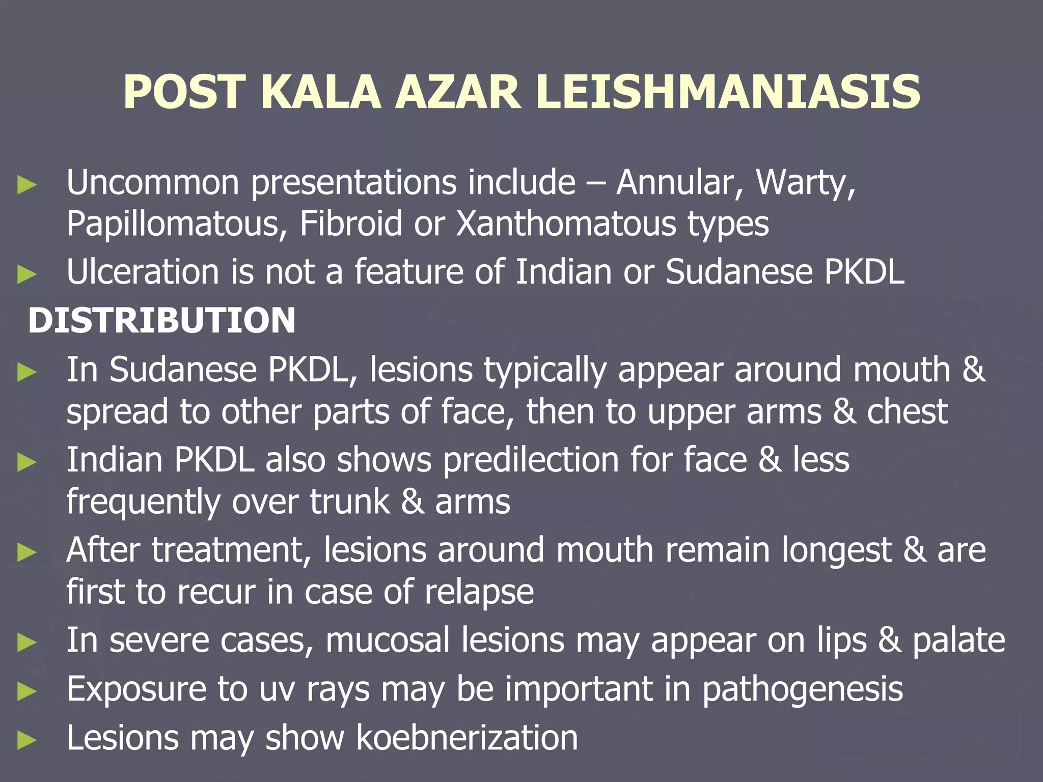 Cutaneous leishmaniasis clinical spectrum management | PDF