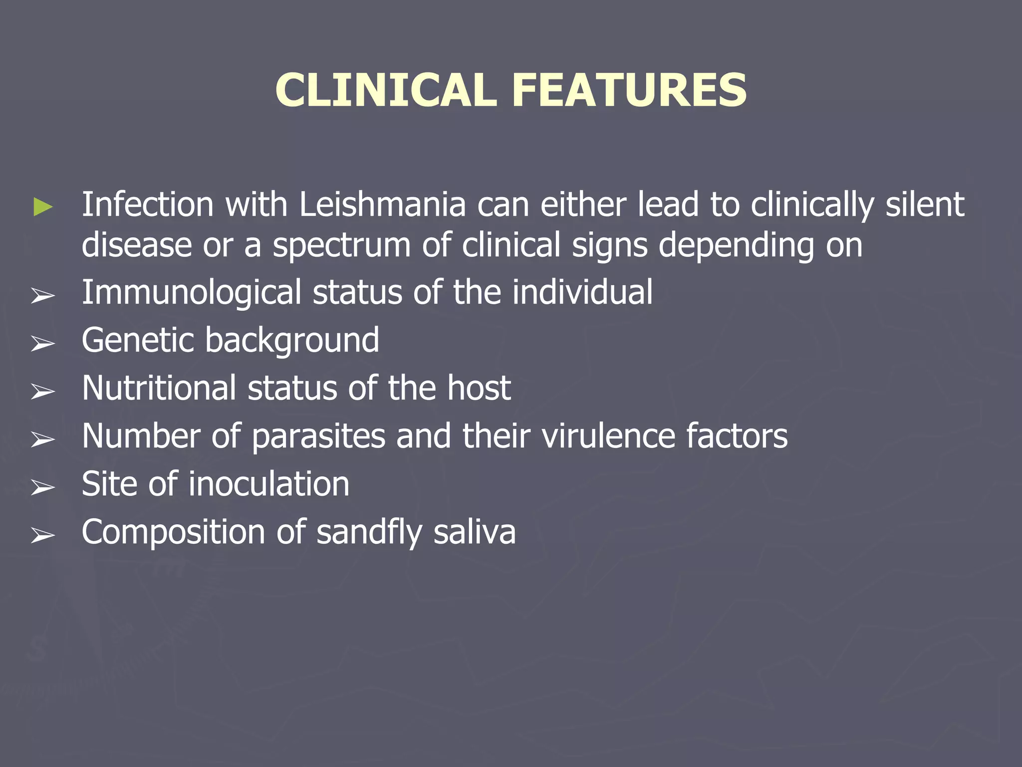 Cutaneous leishmaniasis clinical spectrum management | PPT