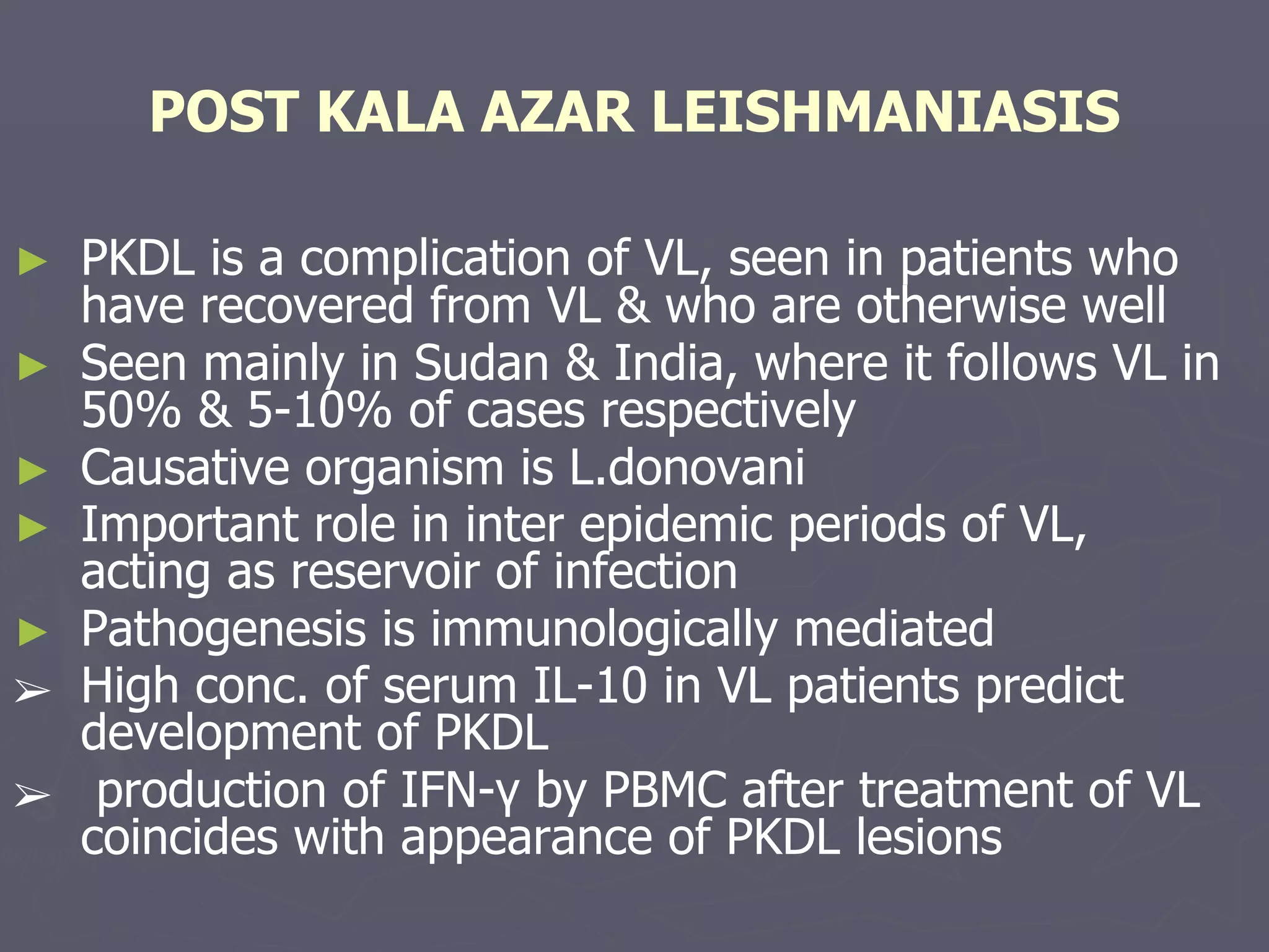 Cutaneous leishmaniasis clinical spectrum management | PPT