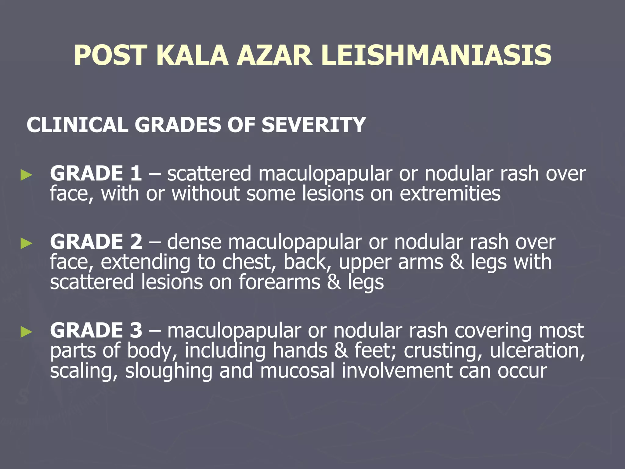 Cutaneous leishmaniasis clinical spectrum management | PPT