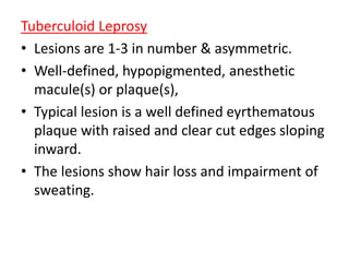 Cutaneous lesions in leprosy | PPTX