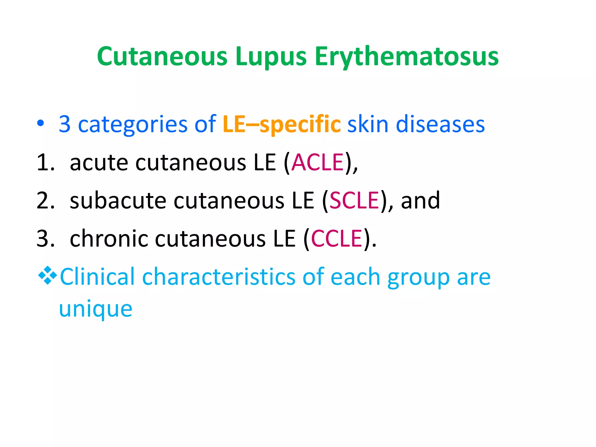 Cutaneous lupus erythematosus | PPTX