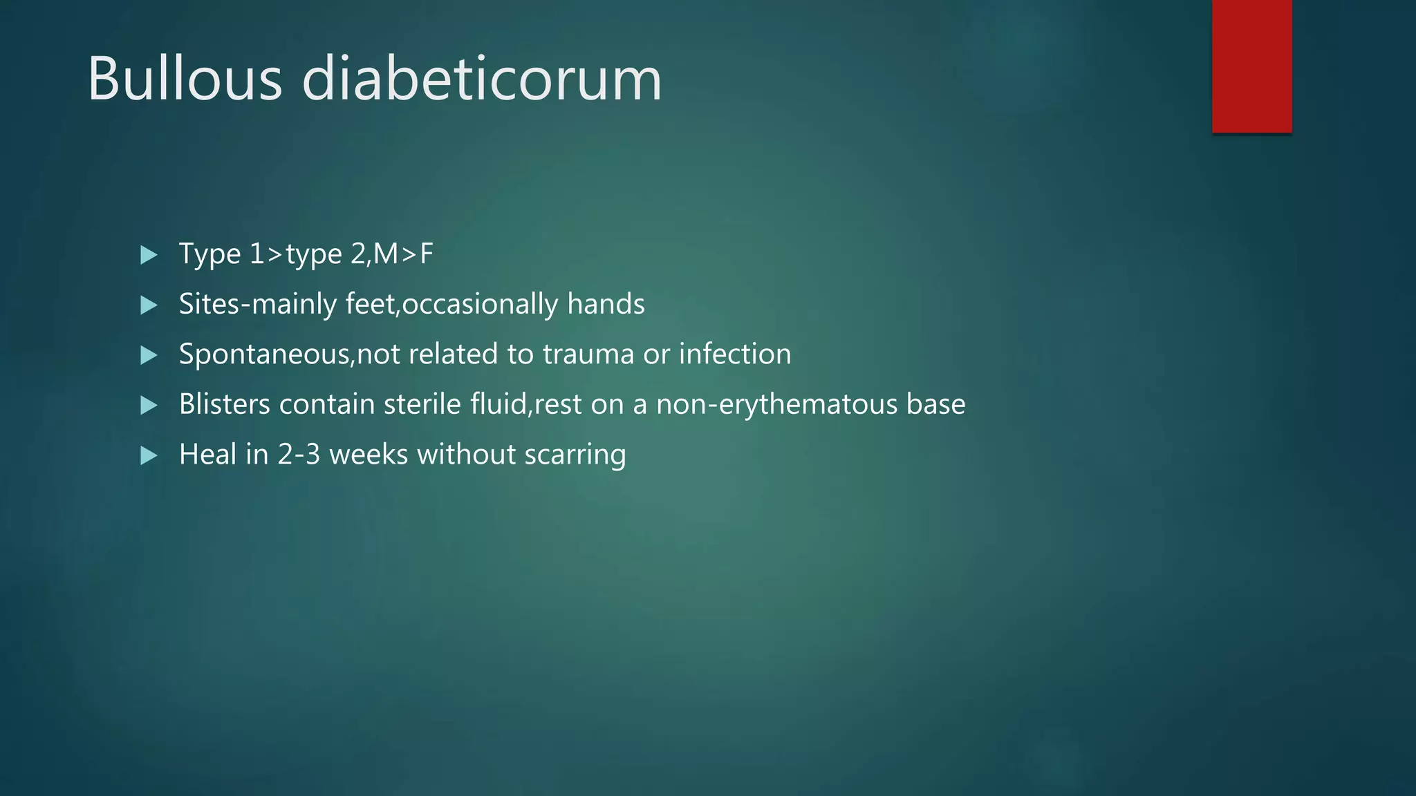 Cutaneous manifestations of diabetes mellitus | PPTX