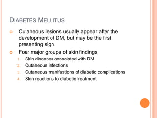 Cutaneous manifestations of internal diseases | PPTX