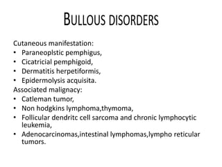 Cutaneous manifestations of internal malignancies. | PPTX